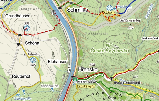 Schöna - Saské Švýcarsko